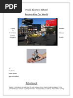 Sample Seminar Report Format | PDF | Augmented Reality | Virtual Reality