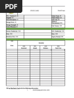 Stock Card - TEMPLATE | PDF