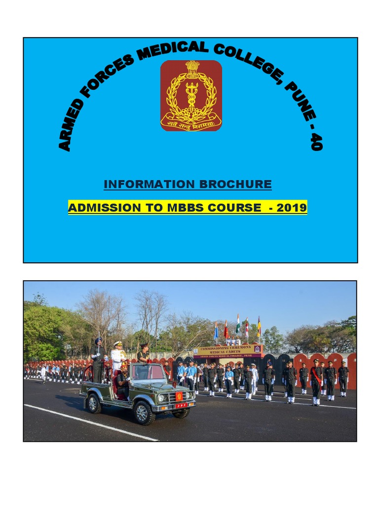 AFMC MBBS Information Brochure 2019 | PDF | University And College ...