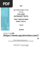 Ustet Upcat Coverage Exam | PDF | Factorization | Equations