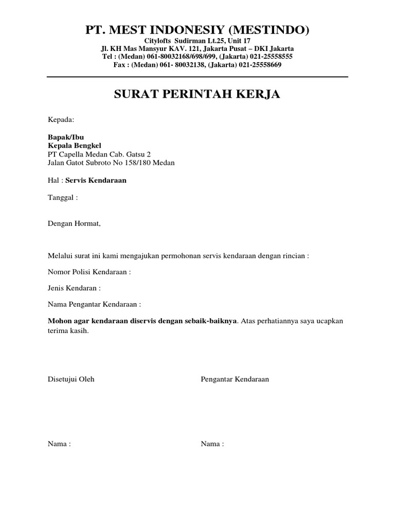 Contoh SPK PDF | PDF