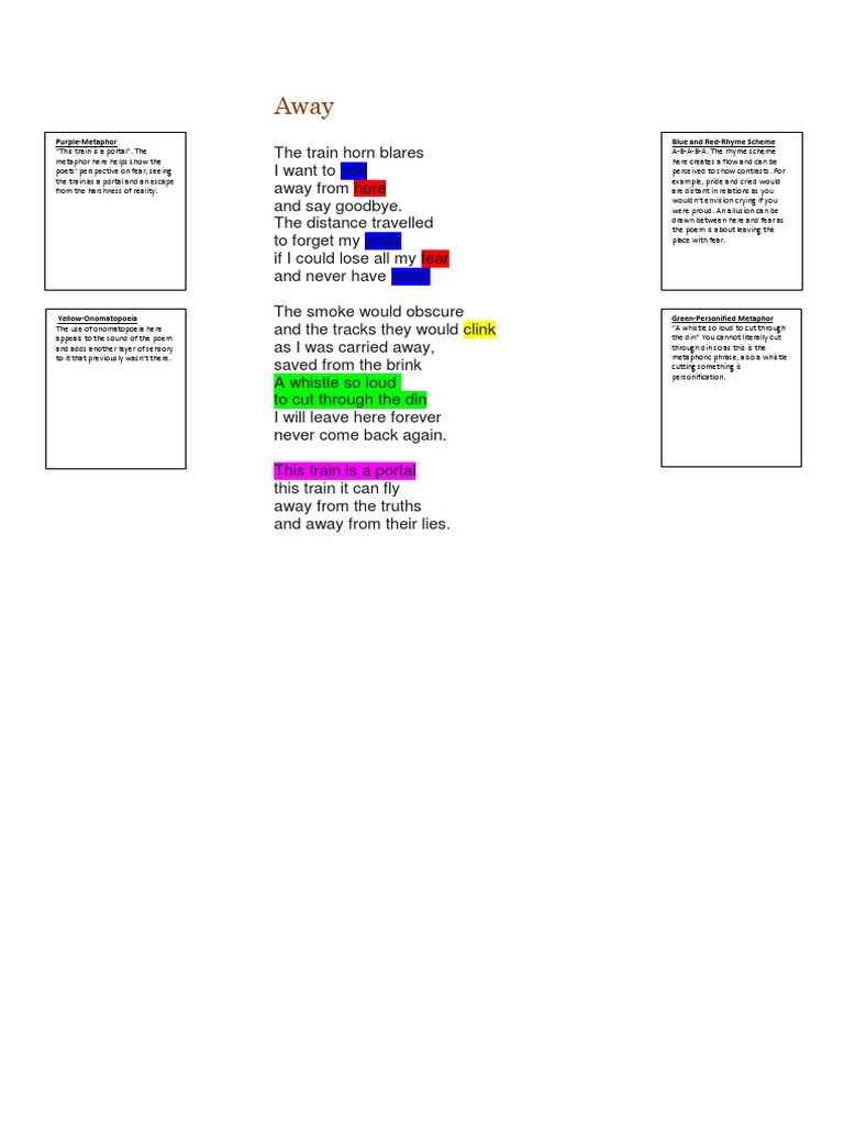 English Poem Annotation 2 Final | PDF | Poetry