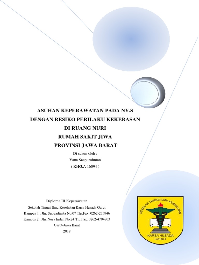 Askep Jiwa RSJ RPK Fix | PDF