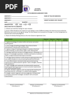 GIYA Teachers Classroom Visitation Tool G1 3 | PDF | Learning ...