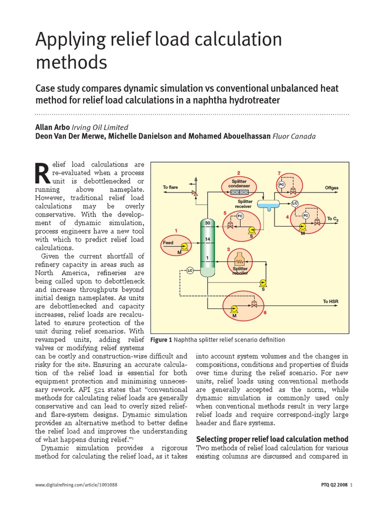 Dynamic Relief Load Calculation Methods | PDF | Latent Heat | Heat