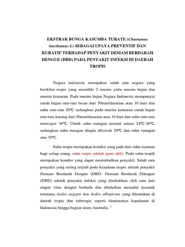 Esai Ekstrak Bunga Kasumba Turate | PDF