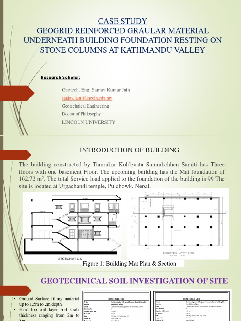 Geo Grid Reinforced Granular Material Beneath Mat Foundation | PDF ...