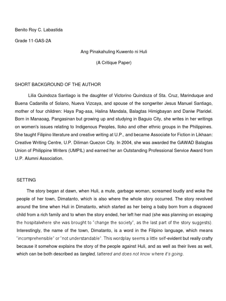 Ang Pinakahuling Kuwento Ni Huli | PDF | Anger