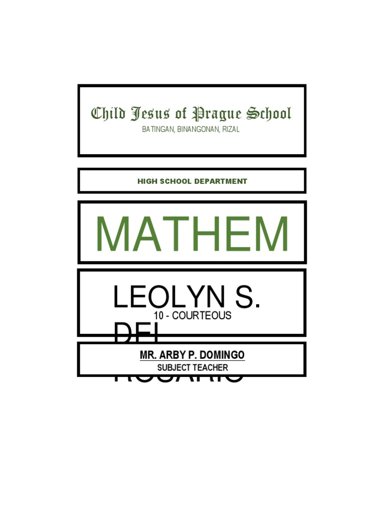 Math Format | PDF