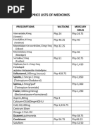 Mercury Drug Price List 2023 | PDF