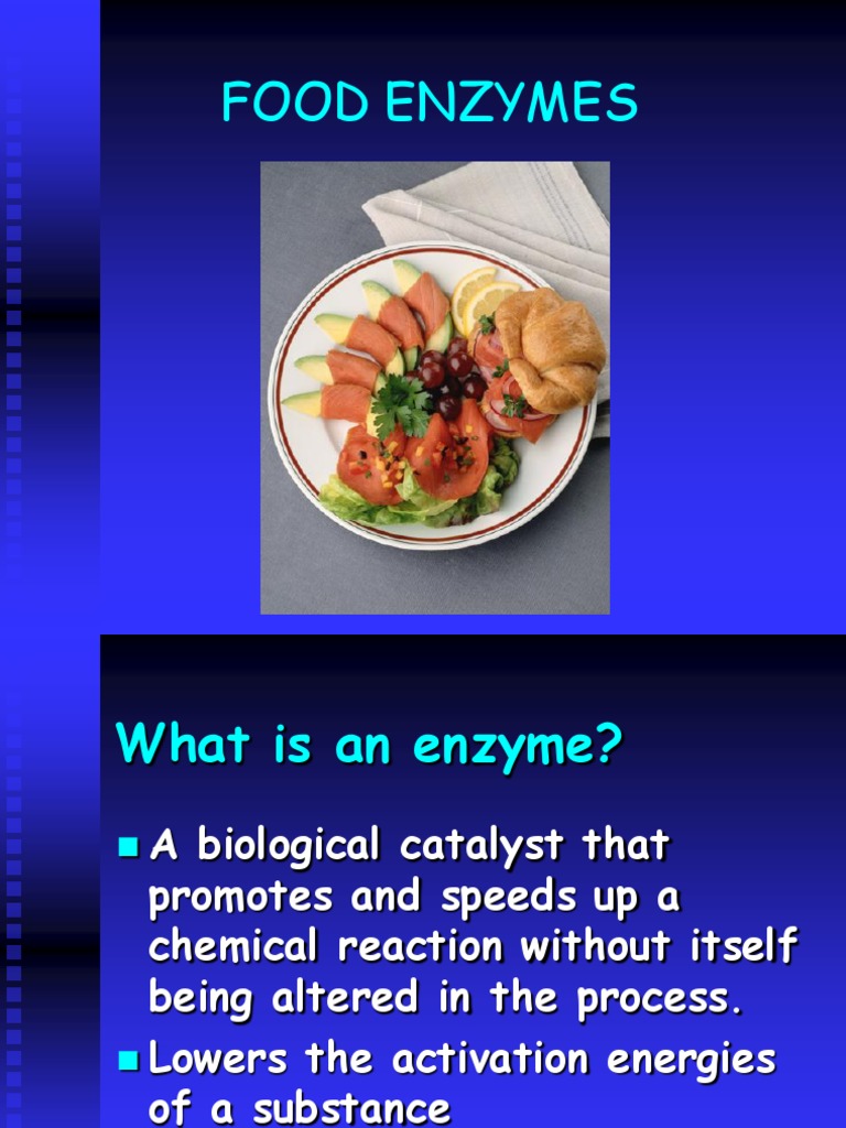Food Enzymes | PDF | Enzyme | Chemistry