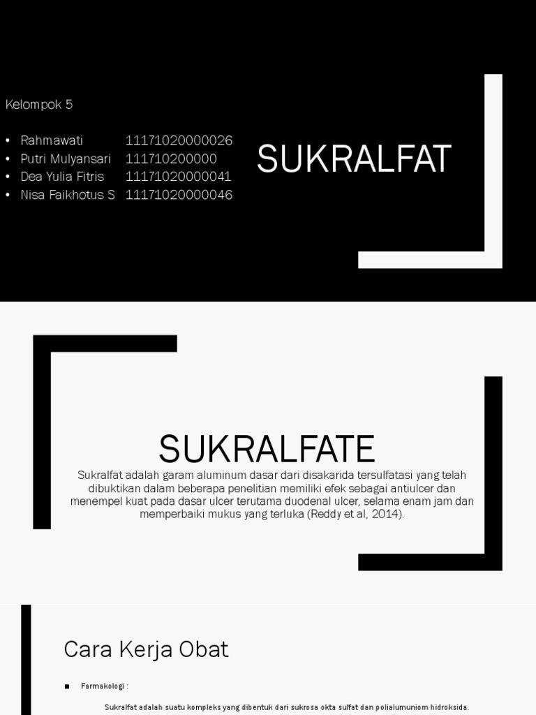 Formulasi Sukralfat | PDF