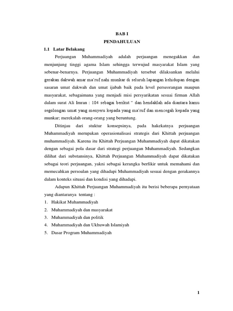 Kel. 9 Khittah Perjuangan Muhammadiyah | PDF | Politik