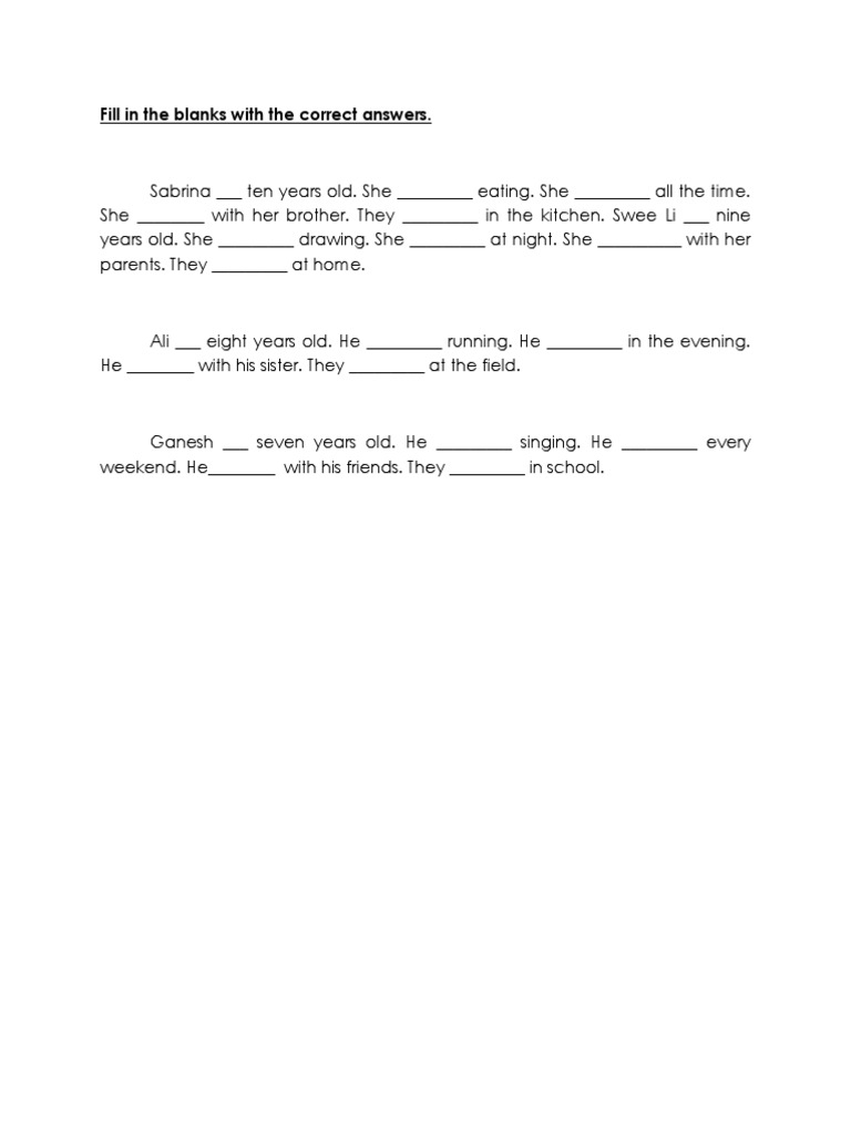 Fill-in-the-Blank and Sentence Rearrangement Exercise | PDF
