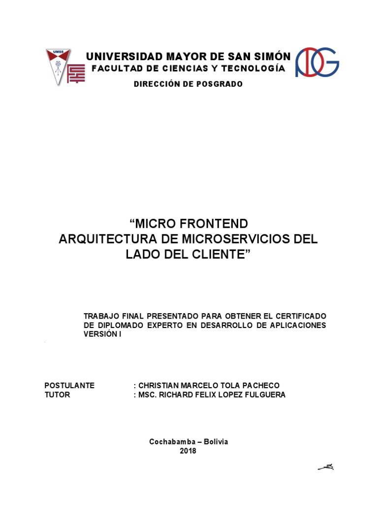 Micro Frontend Arquitectura de Microservicios | PDF | Script Java ...