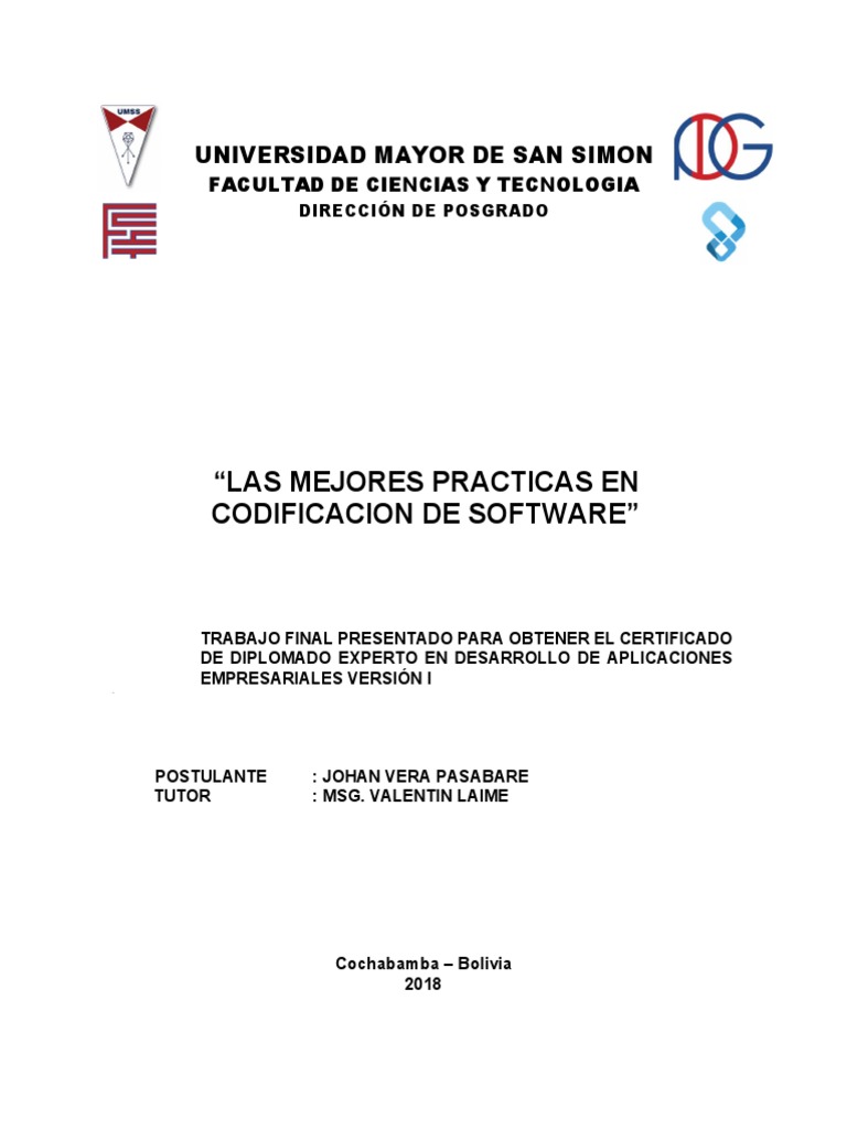 Mejores Practicas Codificacion de Software | PDF | Programación de ...