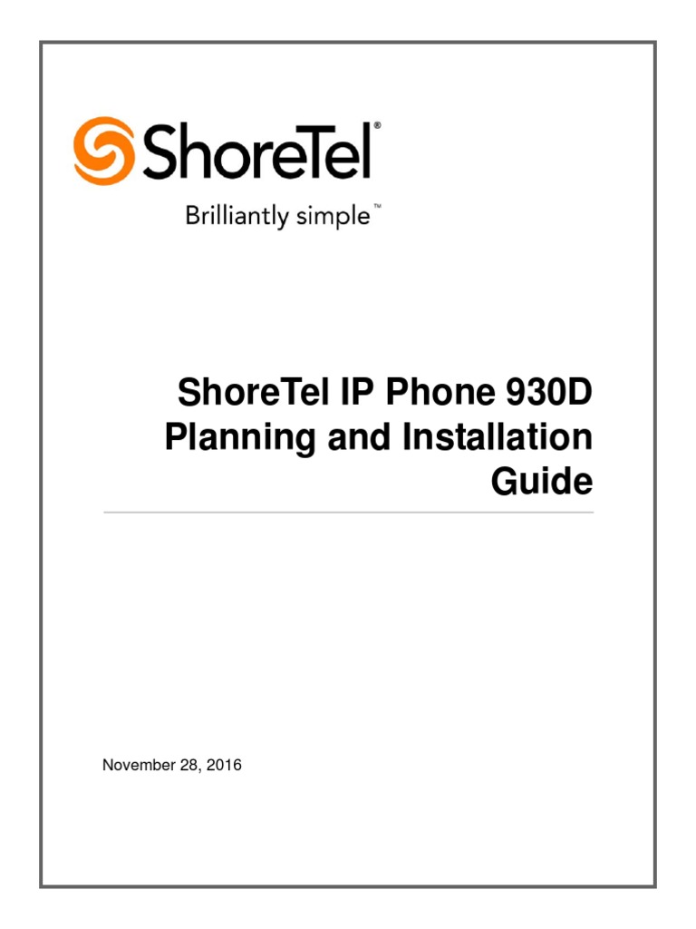 IP 930D Plan and Install Guide | PDF | Ip Address | Computer Network