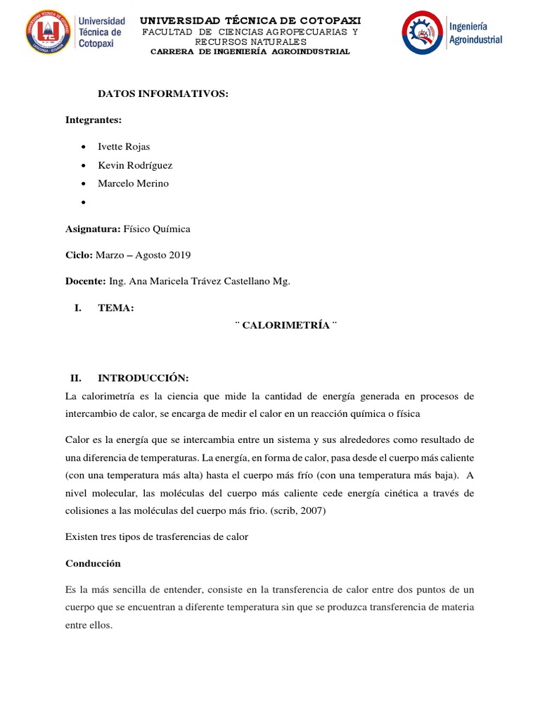 Análisis de la transferencia de calor mediante experimentos ...