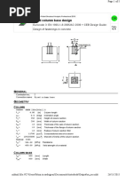 Column Design With Base Plate and Stiffeners PDF | PDF | Screw | Column