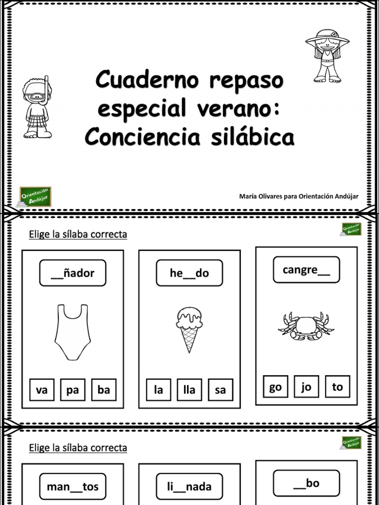 Conciencia Silabica | PDF | Artes del lenguaje y disciplina