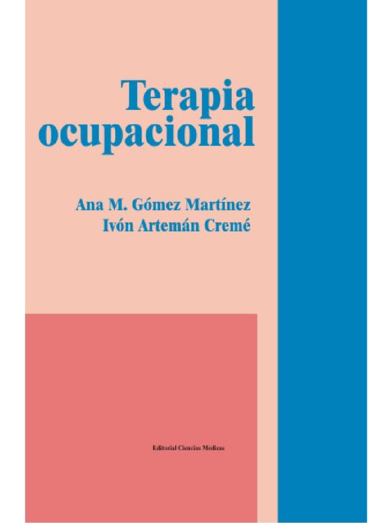 Libro Terapia Ocupacional | Terapia ocupacional | Medicina Física y ...