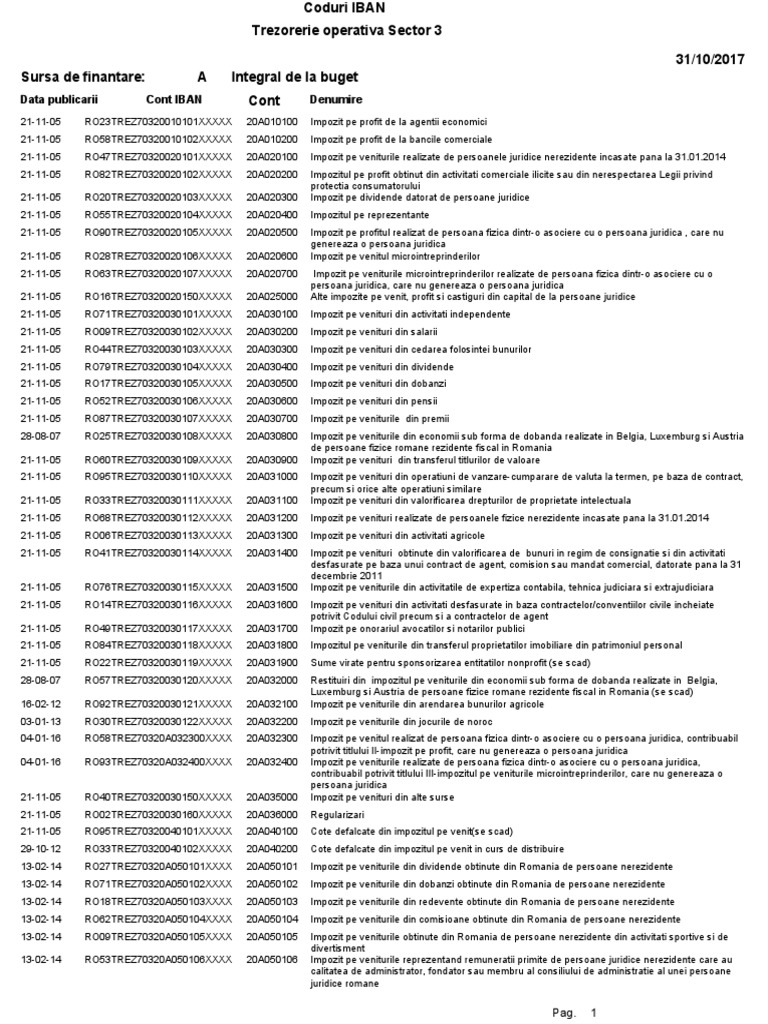 Conturi Trezorerie | PDF