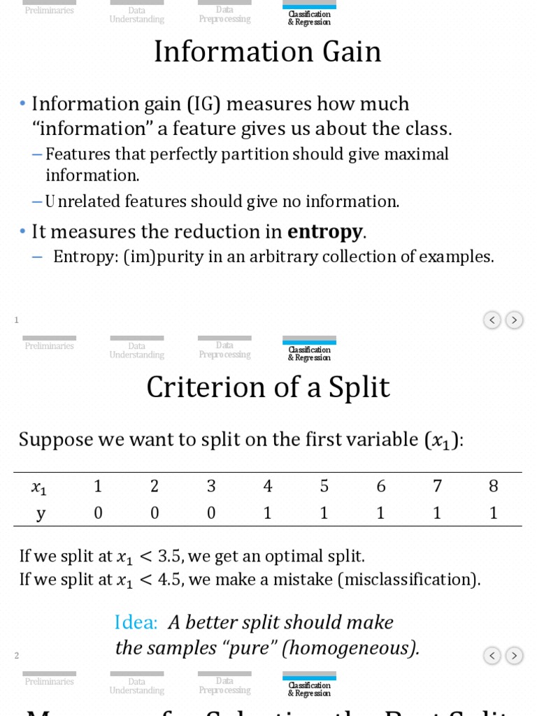 Information Gain: Information Gain (IG) Measures How Much "Information ...