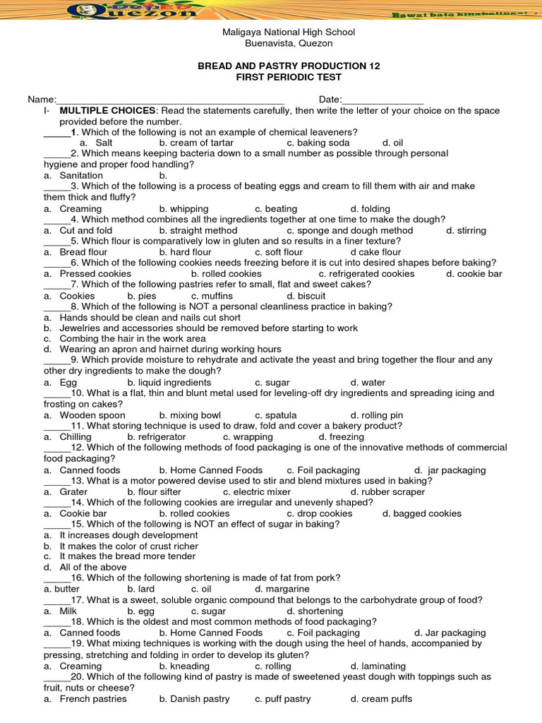 BPP 12 First | PDF | Dough | Cakes