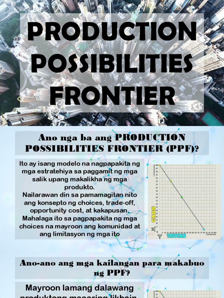 Ekonomiks Production Possibilities Frontier | PDF