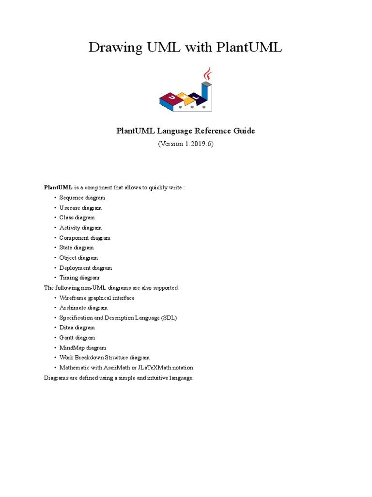 PlantUML UML Diagram Guide | PDF | Namespace | Class (Computer Programming)