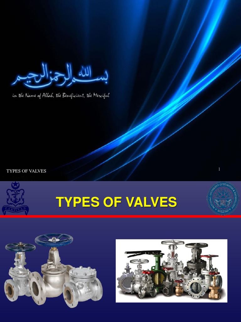 Types of Valves | PDF | Valve | Applied And Interdisciplinary Physics