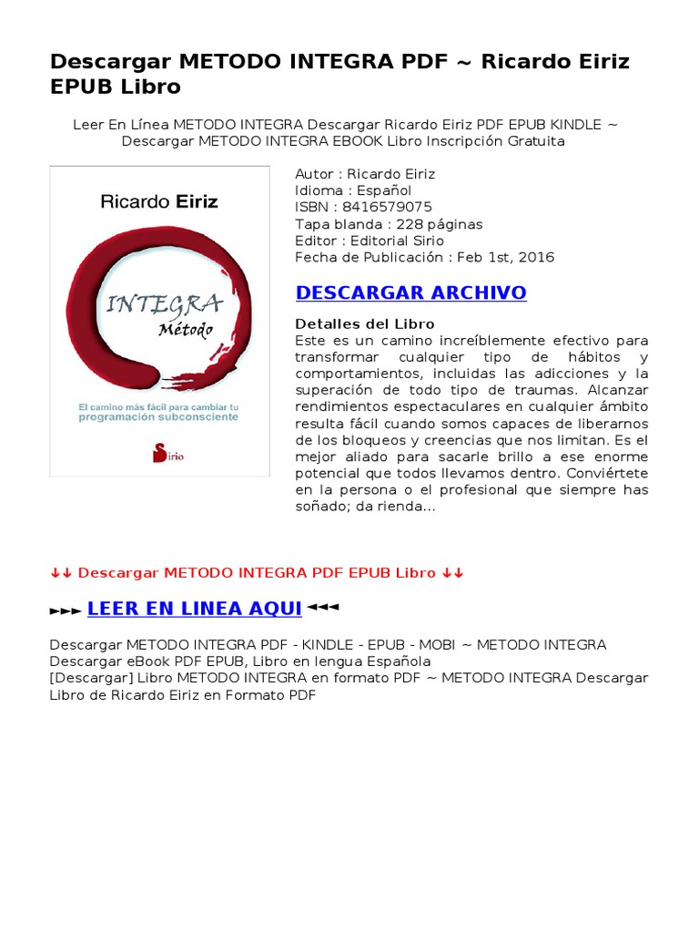 Metodo Integra | PDF | Ciencias sociales