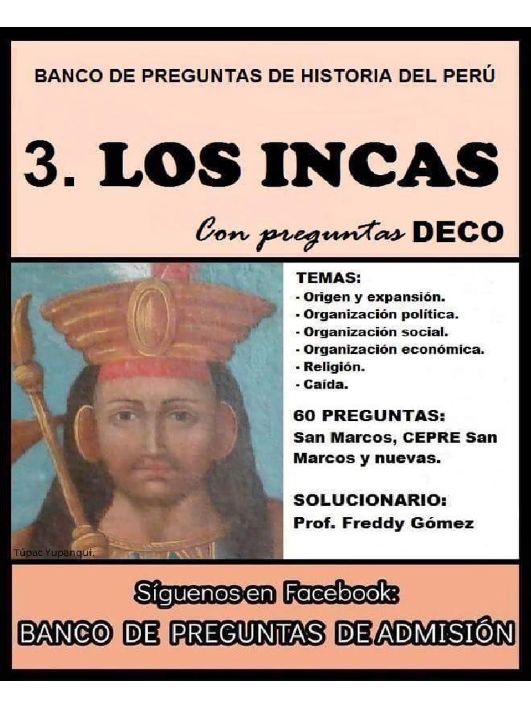 Historia Del Peru.3 (Los Incas) | PDF | Imperio Inca | Perú