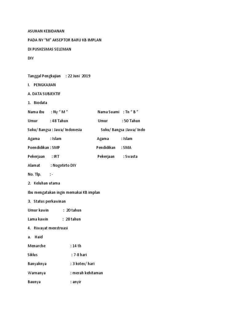 Soap Implan | PDF | Kesehatan Holistik