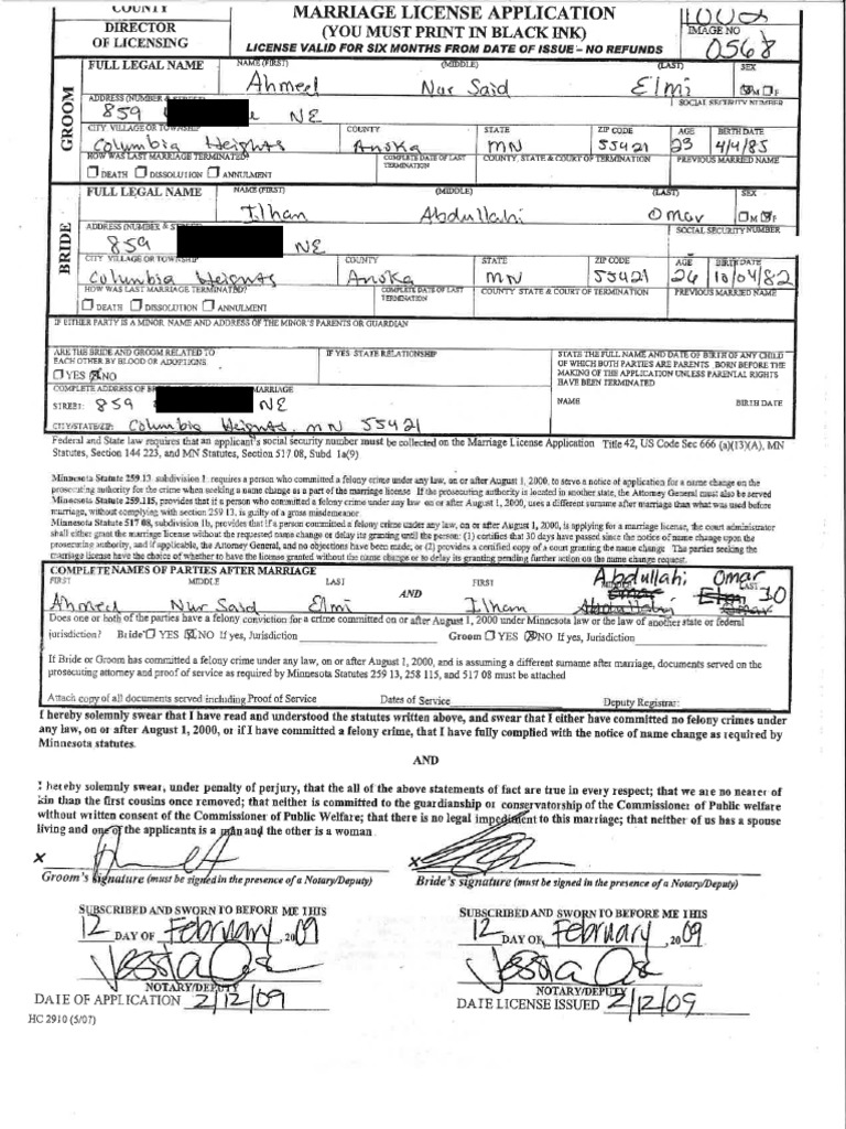 Marriage License Duplicate - 062419 | PDF