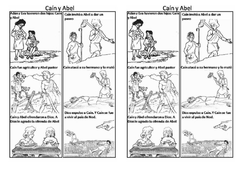 Dibujo Cain y Abel | PDF