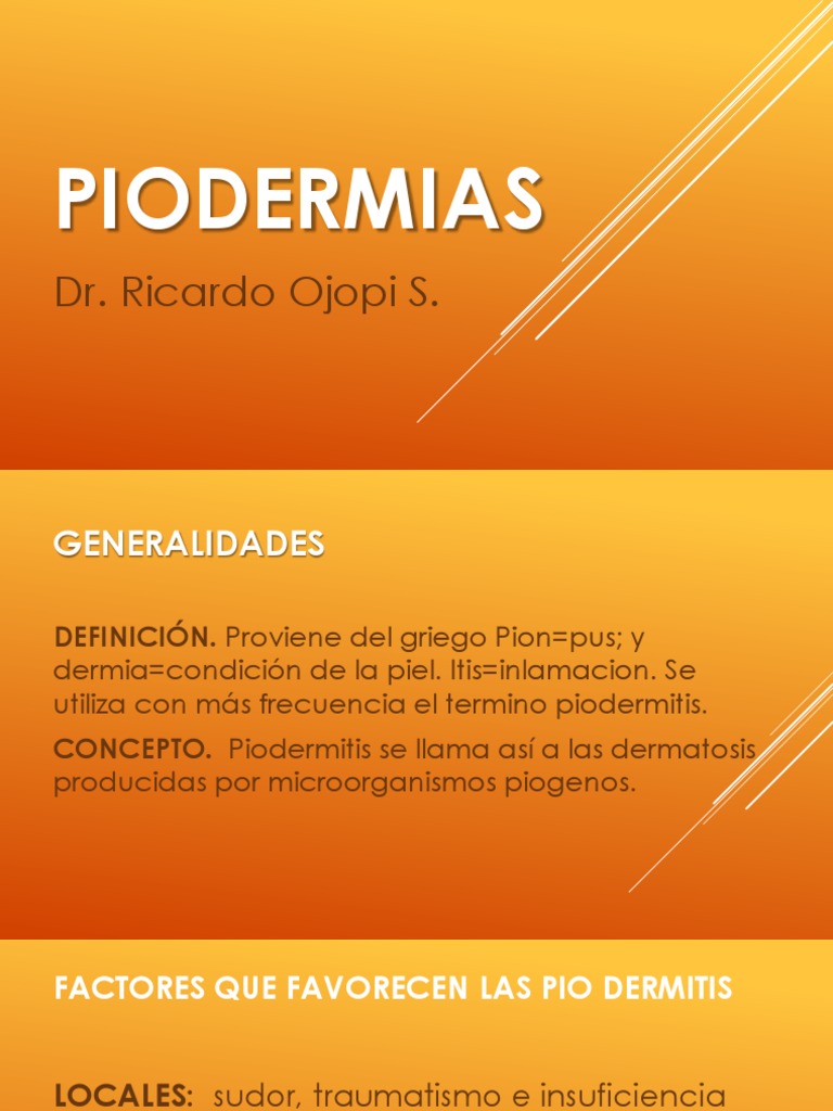 Piodermitis Tipos Y Tratamientos Pdf Condiciones Cutáneas