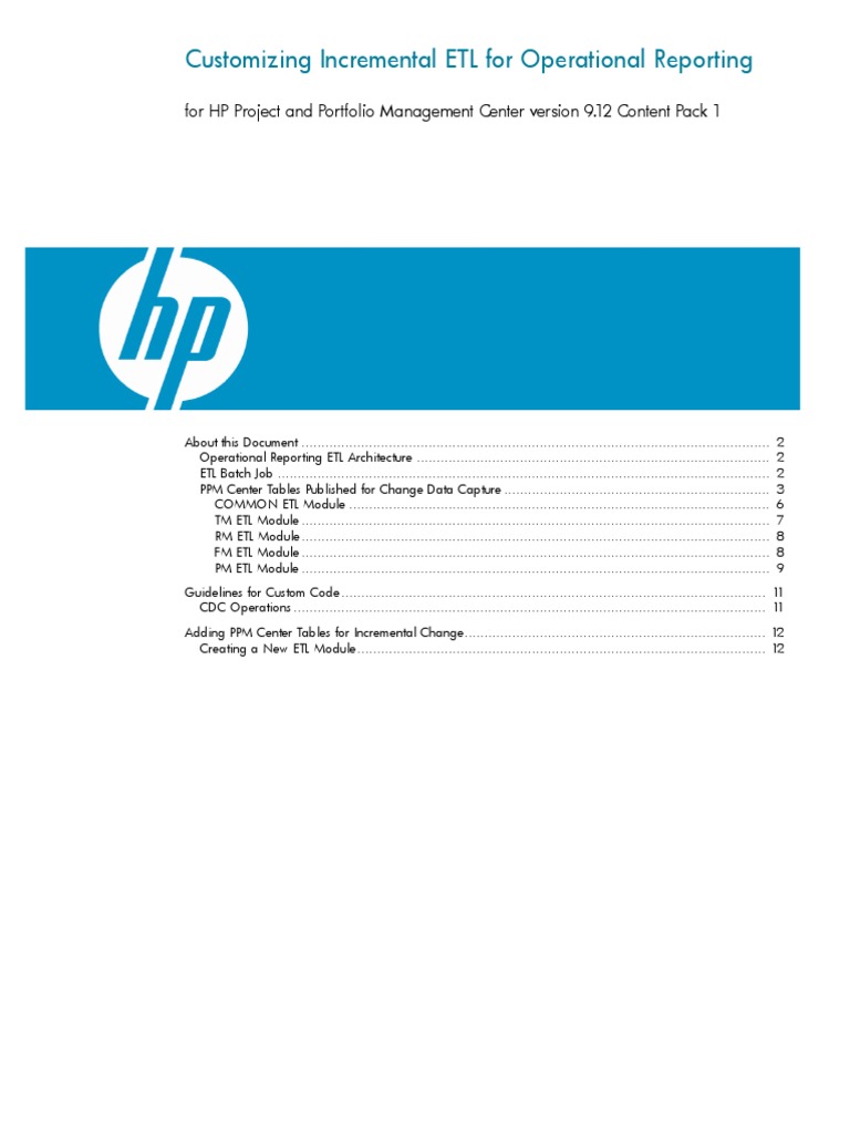 Etl Cook Book PDF | PDF | Databases | Oracle Database