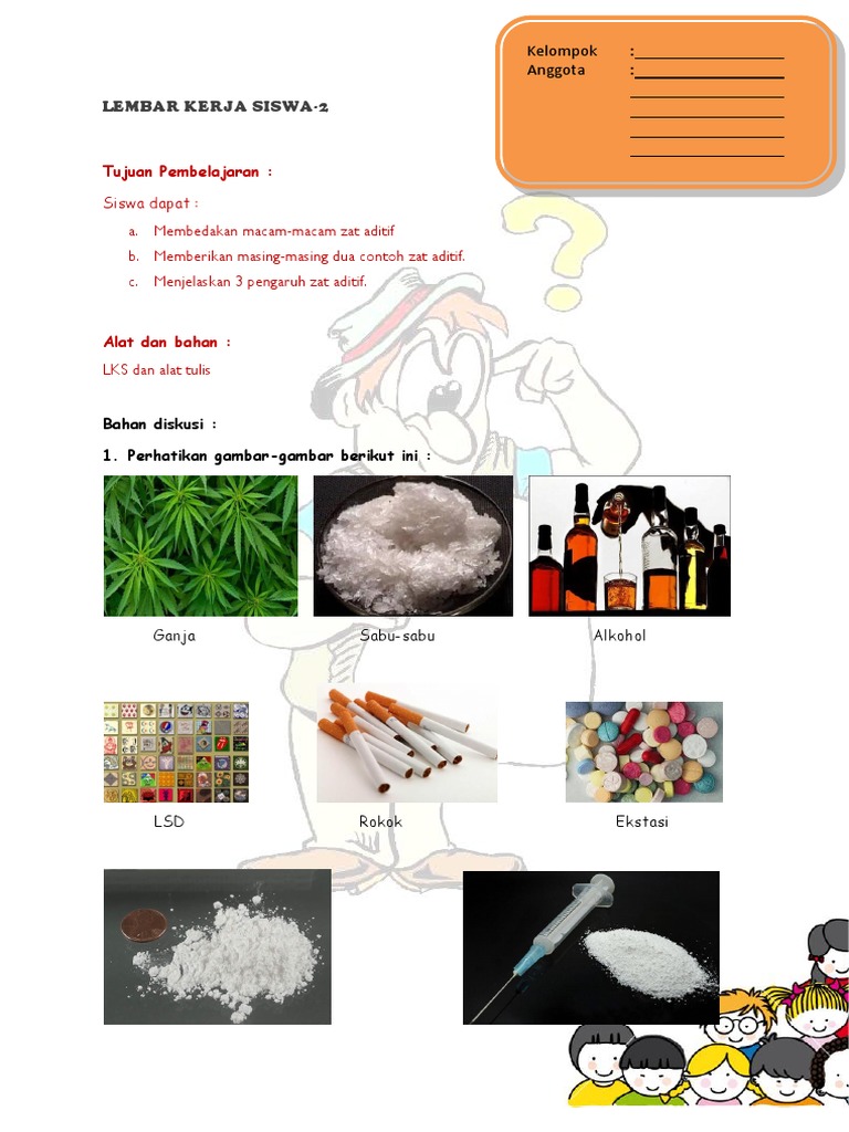 LKPD Zat Adiktif | PDF