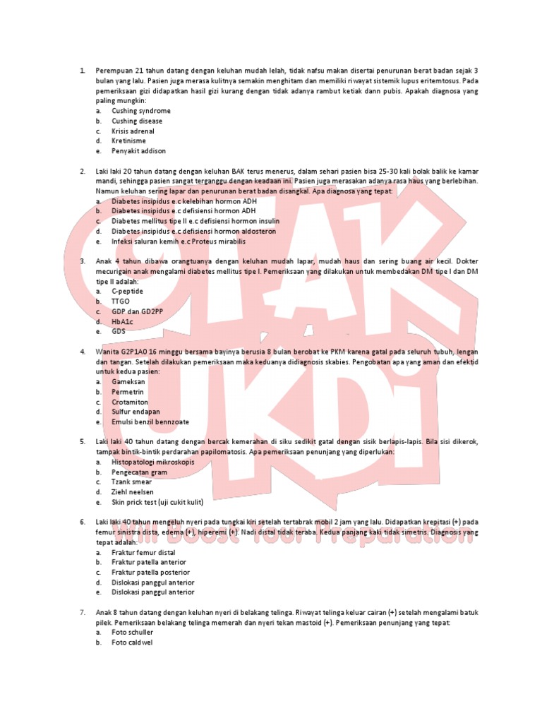 Soal Ukdi Contoh | PDF