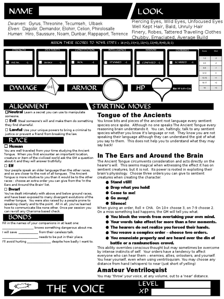 The Voice: Name Look | PDF