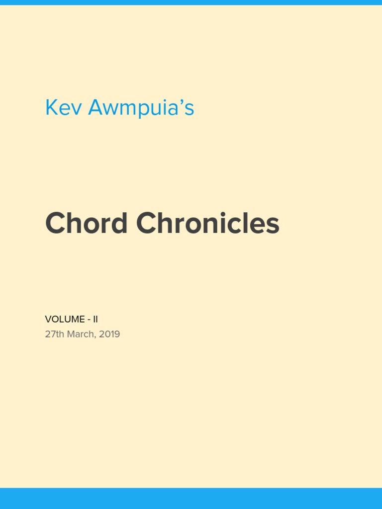 Kev Awmpuia's: Chord Chronicles | PDF | Chord (Music) | Music Theory
