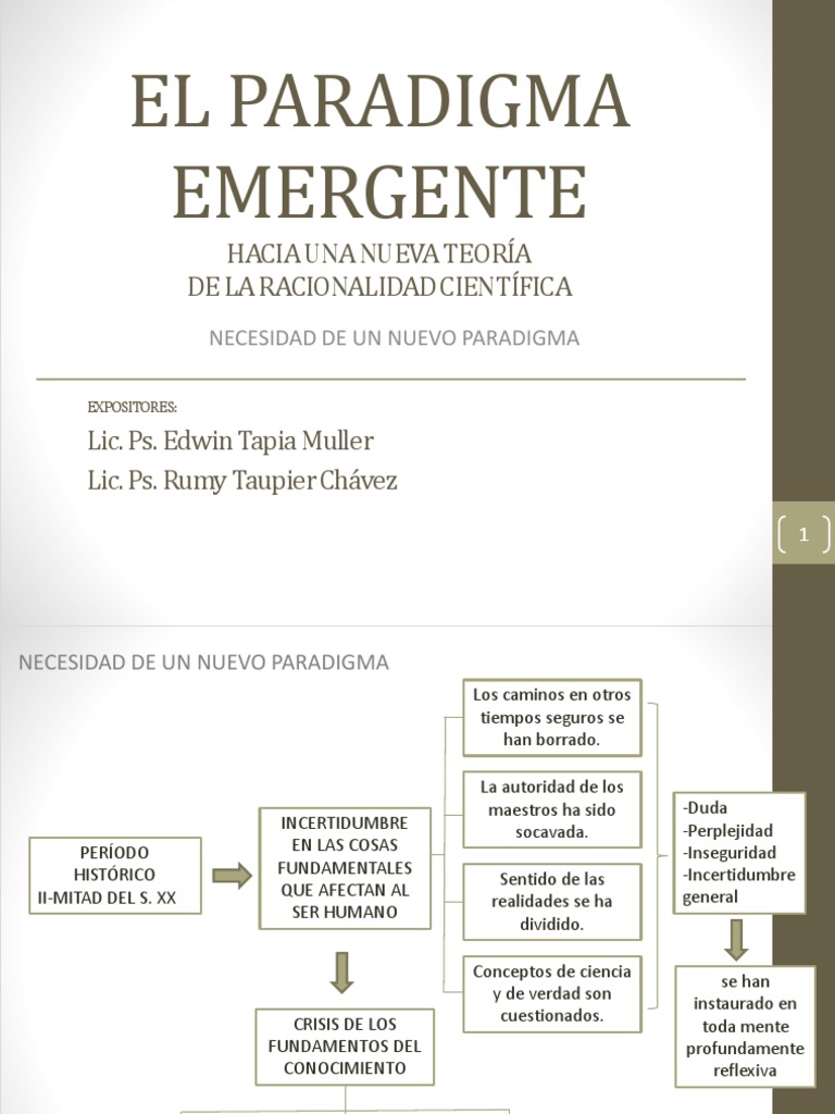 Cap. 1. El Paradigma Emergente | PDF | Paradigma | Science
