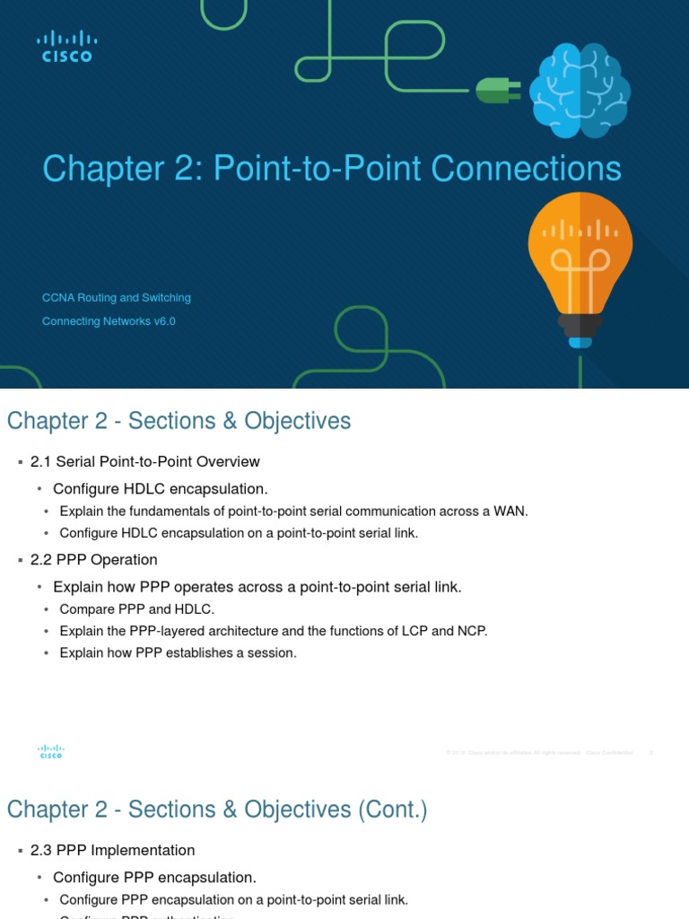 Chapter 2: Point-to-Point Connections: CCNA Routing and Switching Connecting Networks v6.0 | PDF ...