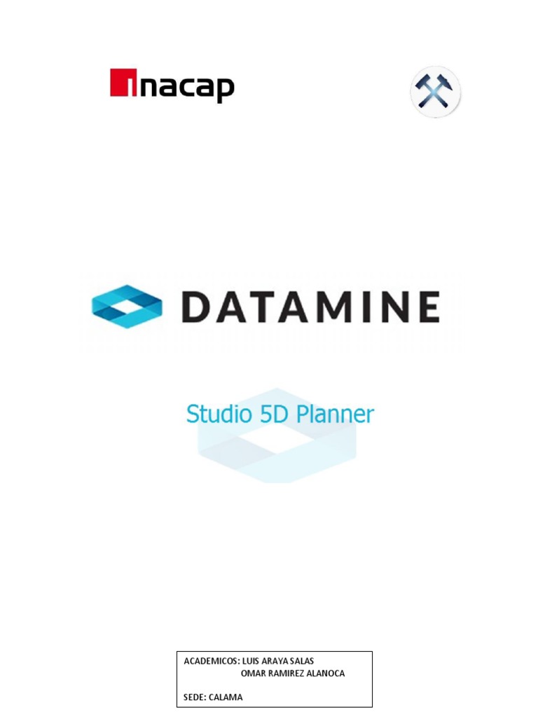 Manual Datamine Studio 5D Planner I PDF | PDF | Minería | Naturaleza