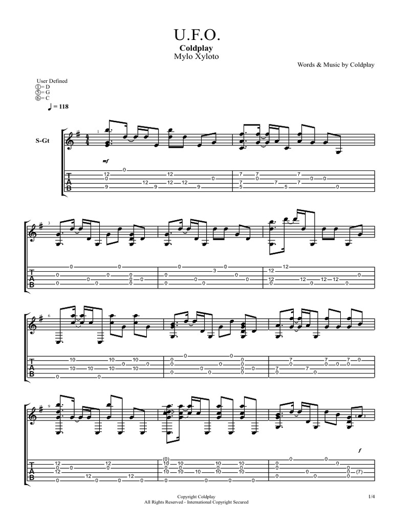 Coldplay - Ufo | PDF