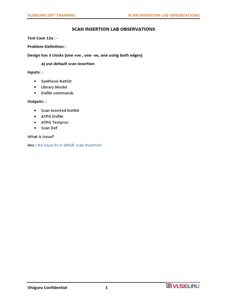 Scan Insertion Lab Observations | Download Free PDF | Electronic Design ...