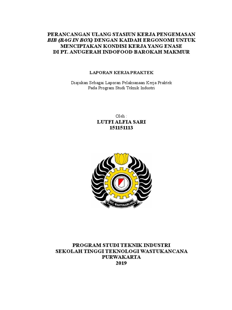 KP - Lutfi Alfia Sari - 151151113 PDF | PDF