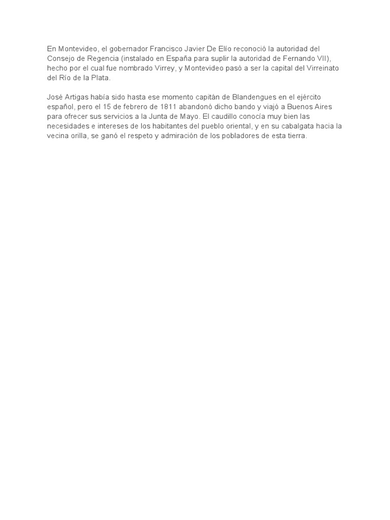 Batalla de Las Piedras PDF | PDF
