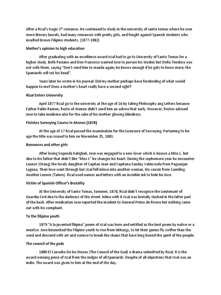 Chapter 5 Rizal Summary | PDF | Philippines